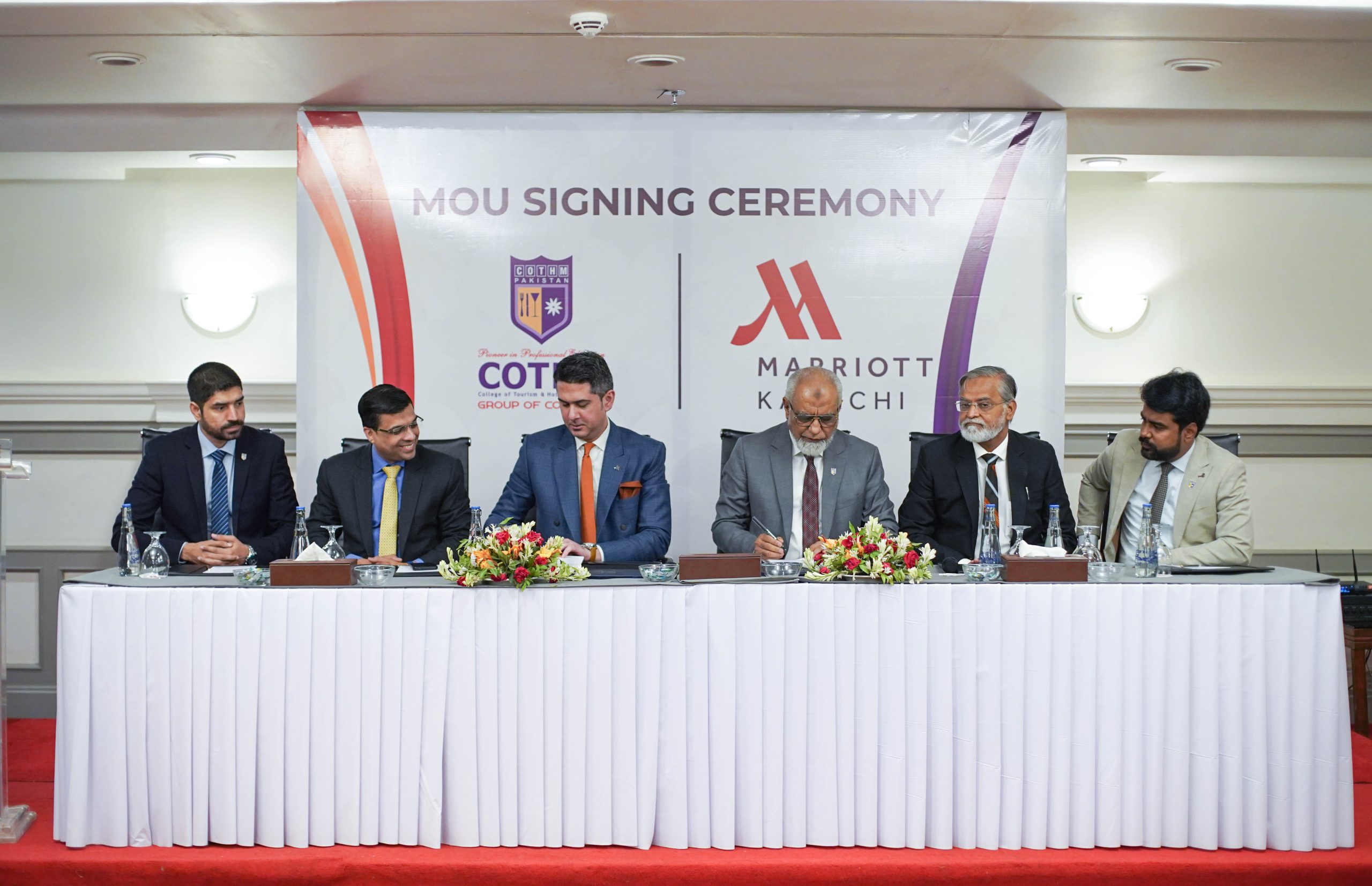 COTHM Karachi signs a landmark MoU with Marriott Hotel Karachi - HP